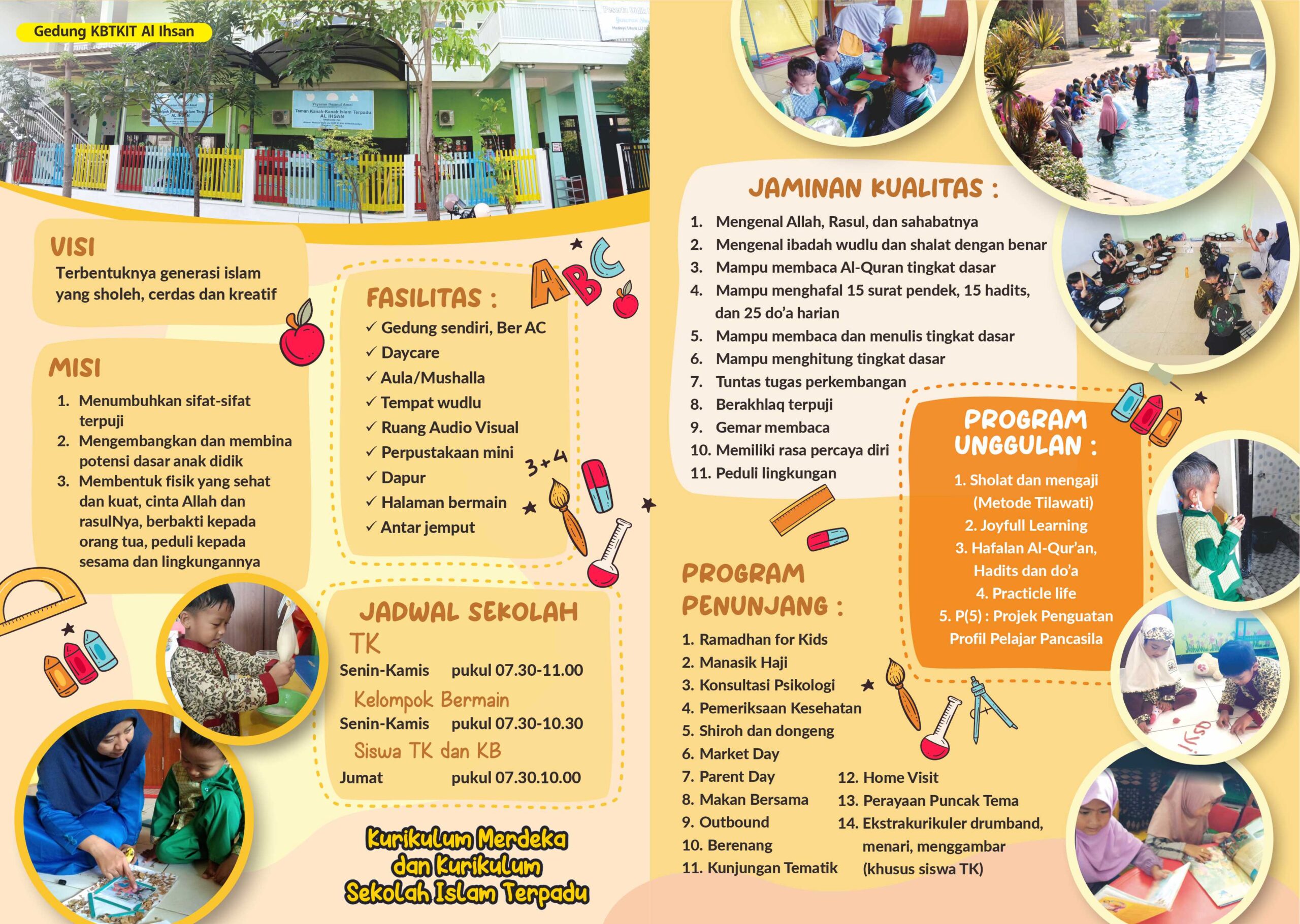 Brosur Sekolah – KB-TKIT AL-IHSAN SURABAYA